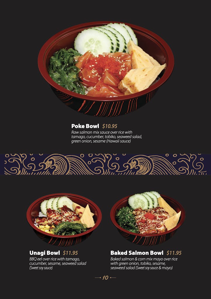 Menu Sushi Go Go