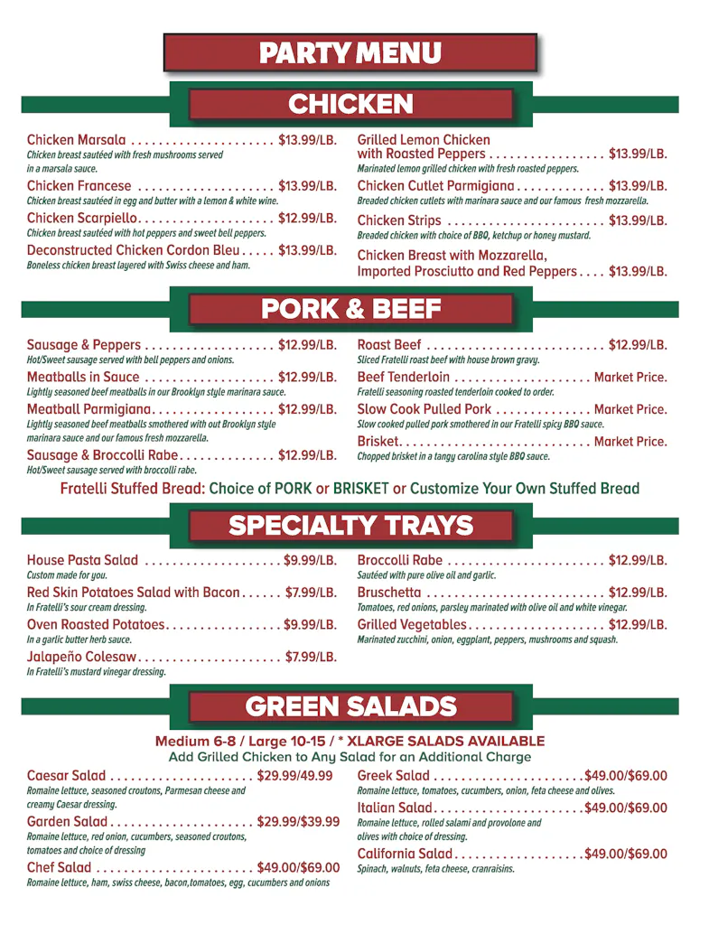 Catering - Fratelli Market