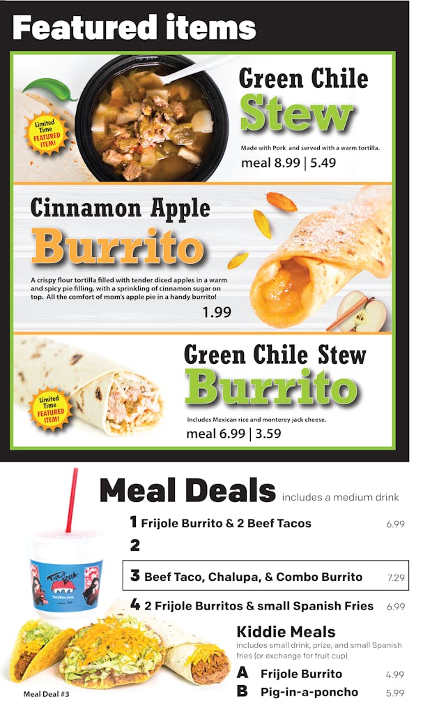 Menu - Taco Box