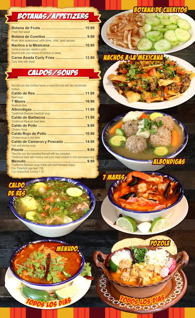 Menu - ANTOJITOS TIERRA CALIENTE