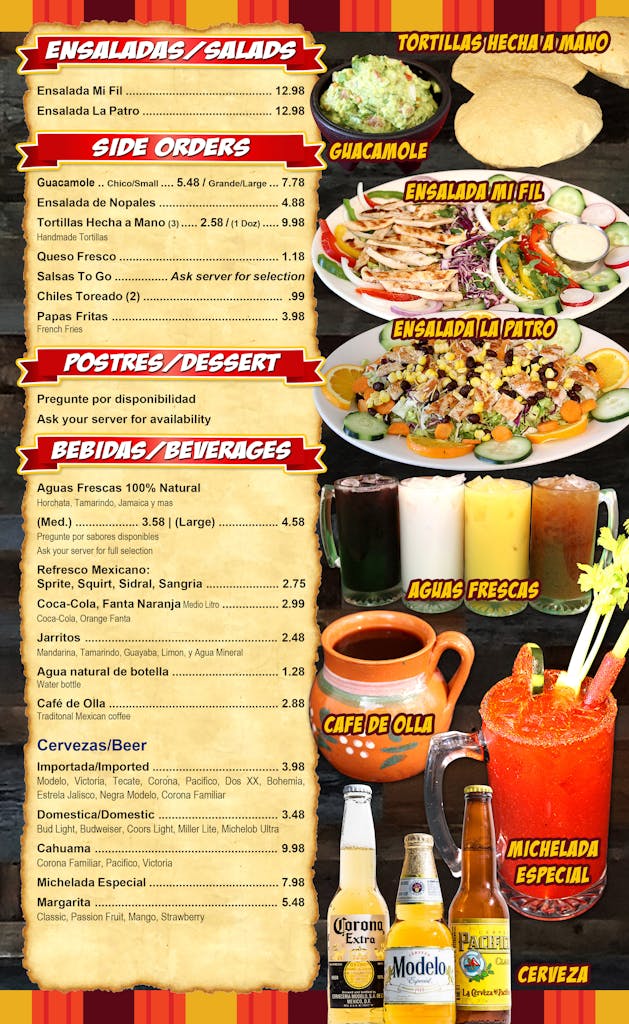 Menu - ANTOJITOS TIERRA CALIENTE