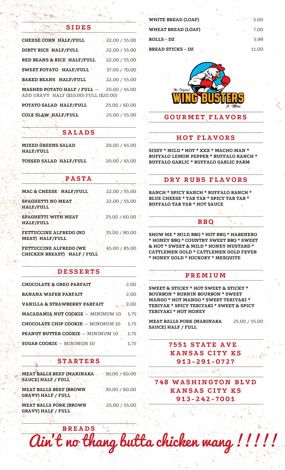 Catering - The Original Wing Busters