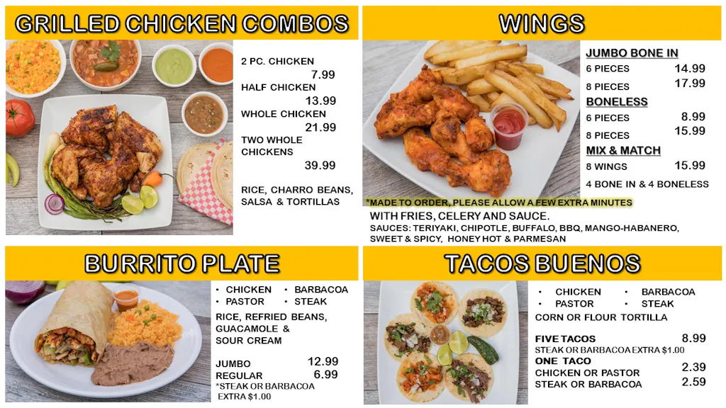 Menu - Pollo Bueno