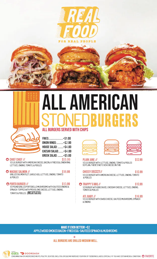 Menu - Stoned Pizza Kitchen