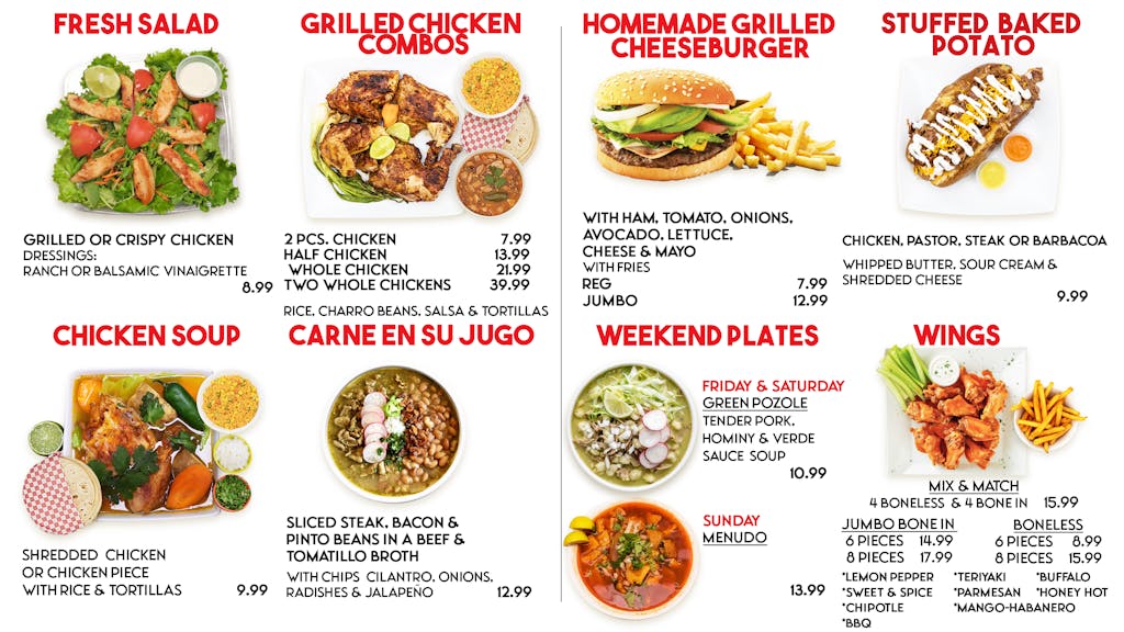 Menu - Pollo Bueno