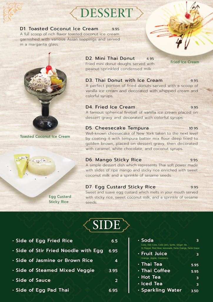 Menu - Bangkok Thai & Japanese Restaurant