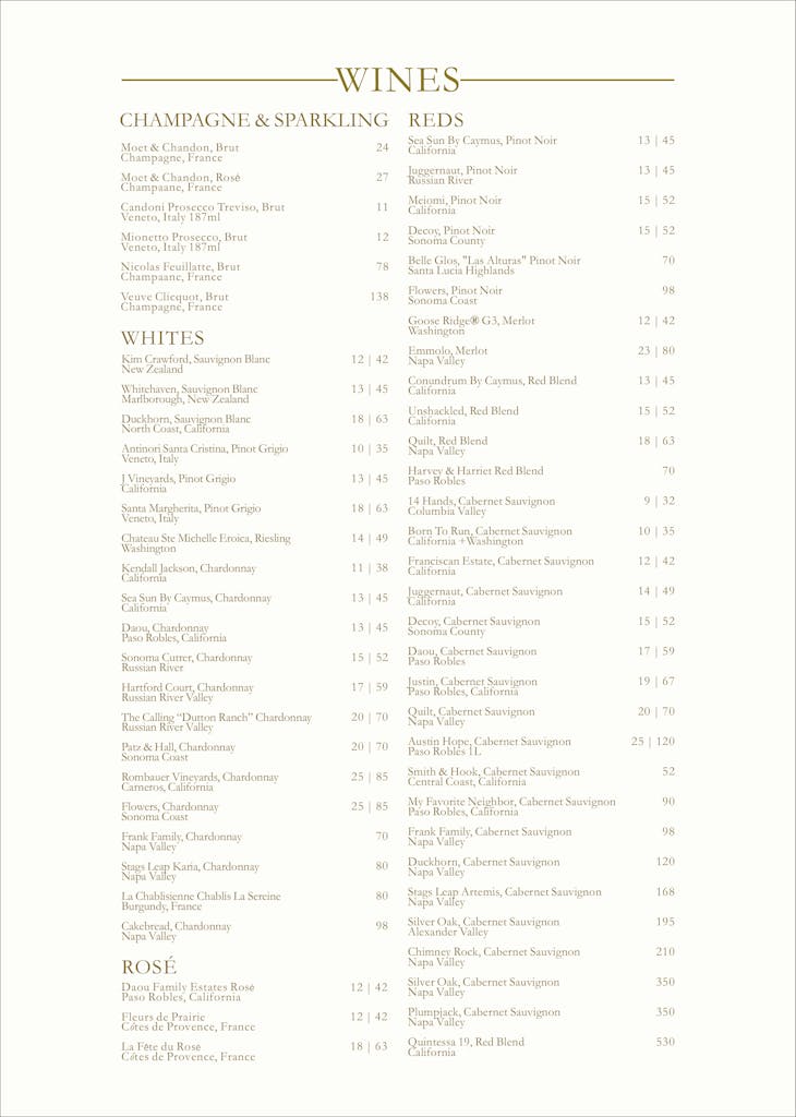 Menu - SWAN Sushi•Seafood•Bar