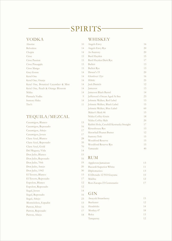 Menu - SWAN Sushi•Seafood•Bar