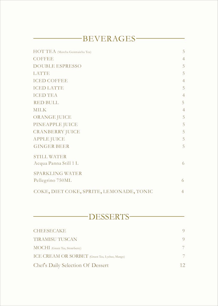 Menu - SWAN Sushi•Seafood•Bar