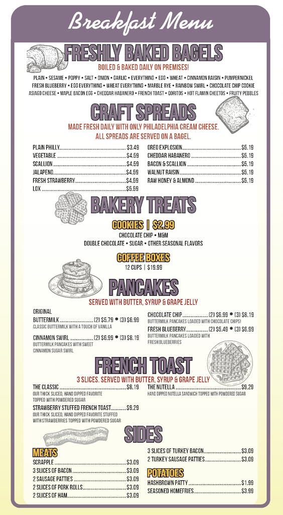 Menu - Bagel House