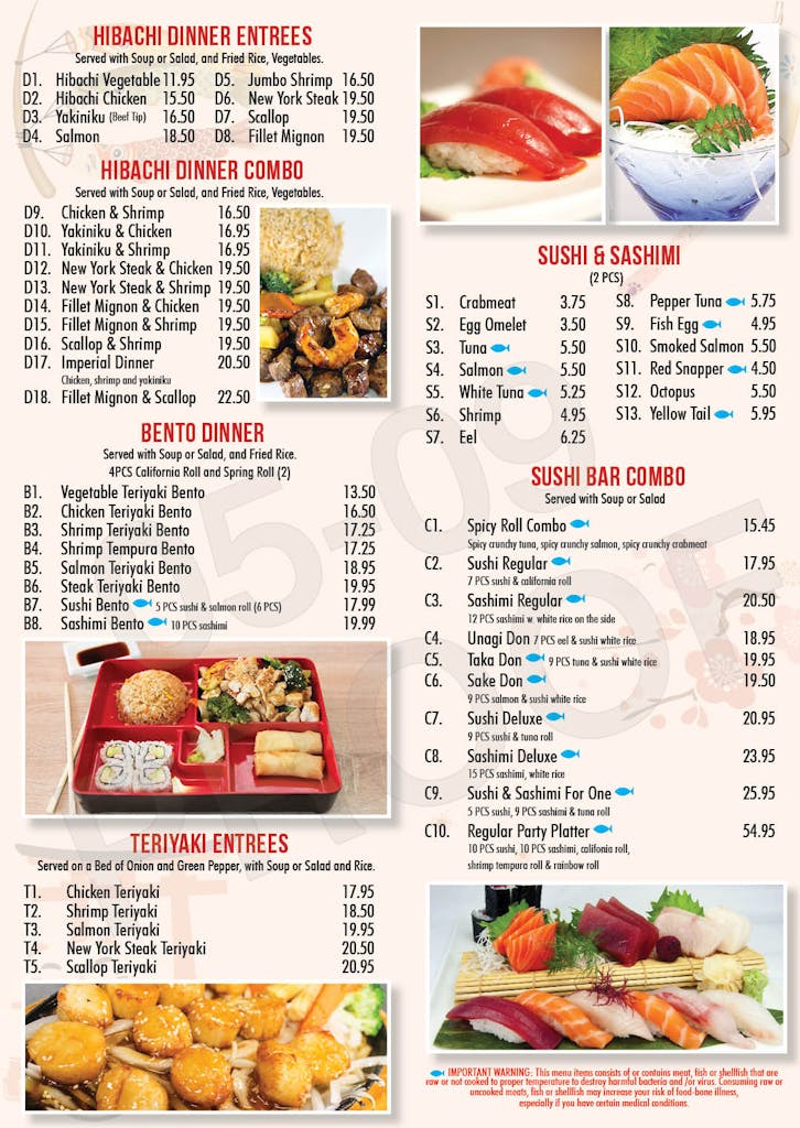 Menu - Sake House (Watertown)