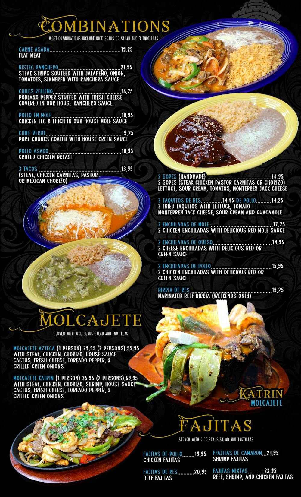 Menu - Katrina's Mexican Kitchen