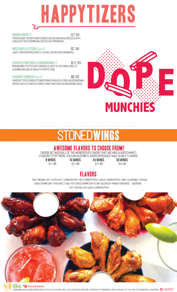Menu - Stoned Pizza Kitchen