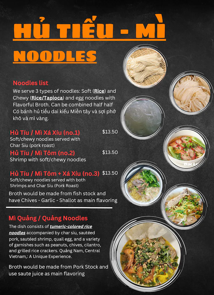 Menu - Gao Restaurant