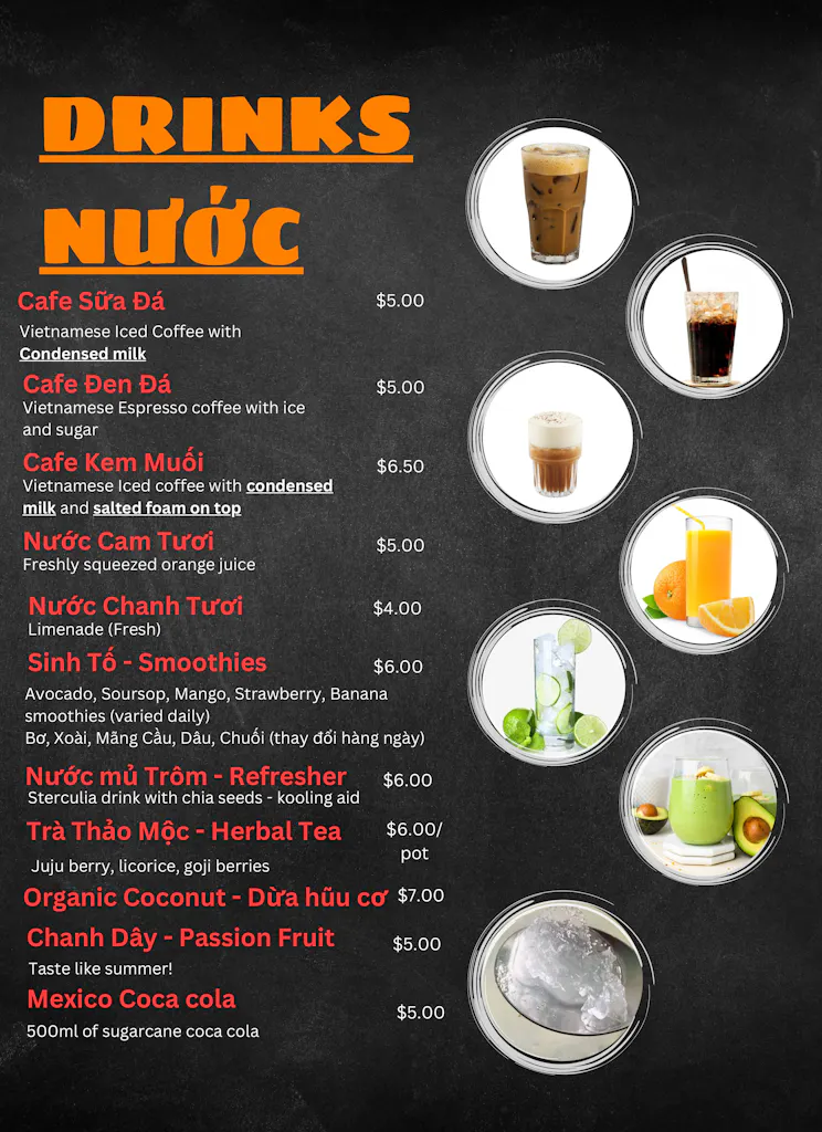 Menu - Gao Restaurant