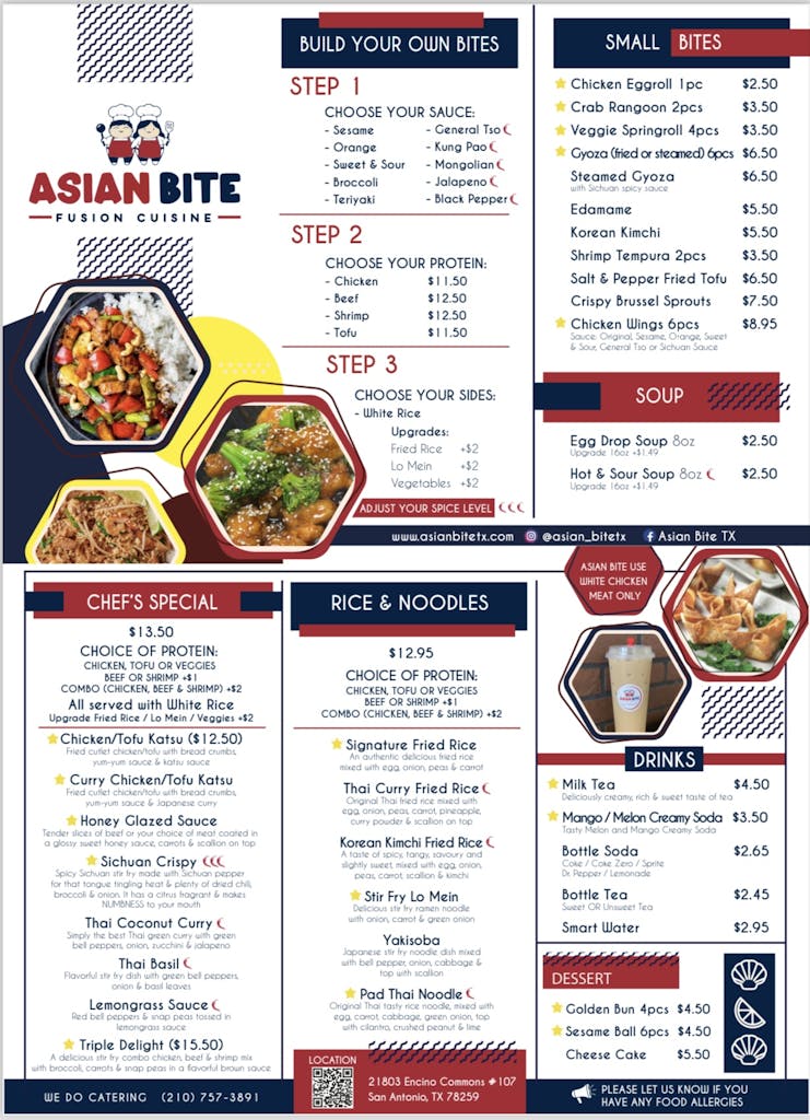 Menu - Asian Bite