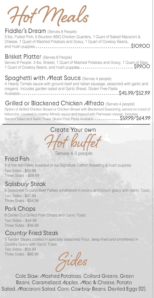 Catering - Fiddler's