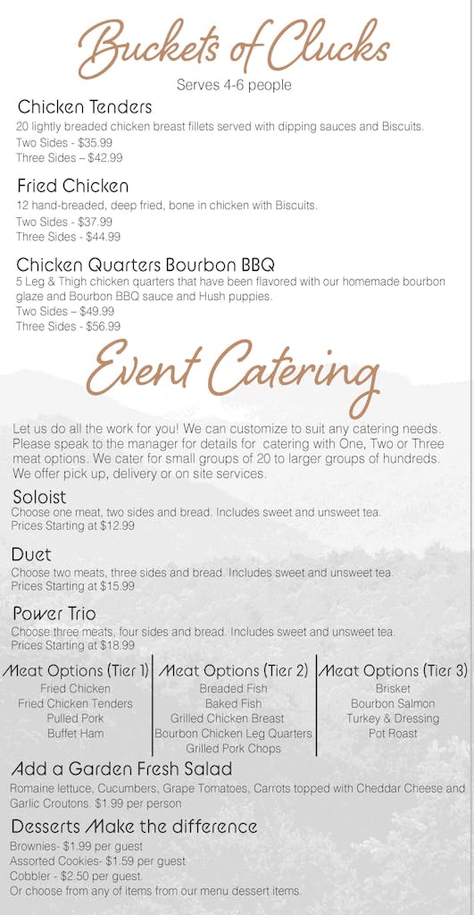 Catering - Fiddler's