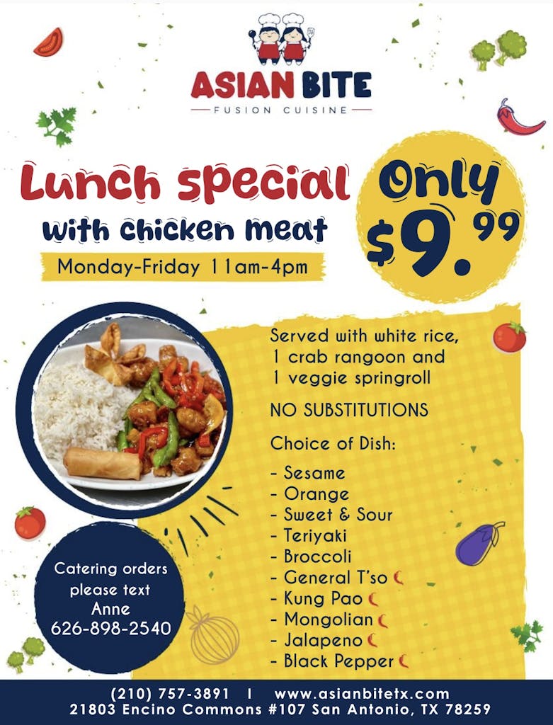 Menu - Asian Bite