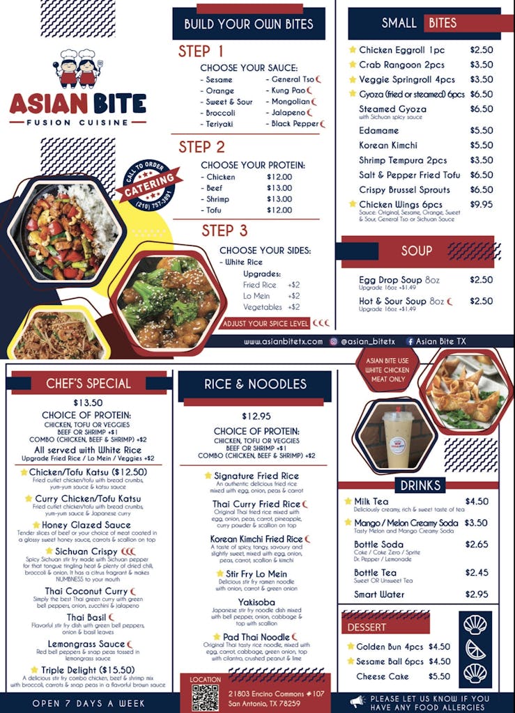 Menu - Asian Bite